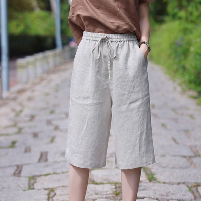 Linen Shorts - Etsy