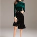 Fall Winter Warm Velvet Top for Women, Long Sleeves Crop Top, V Neck ...