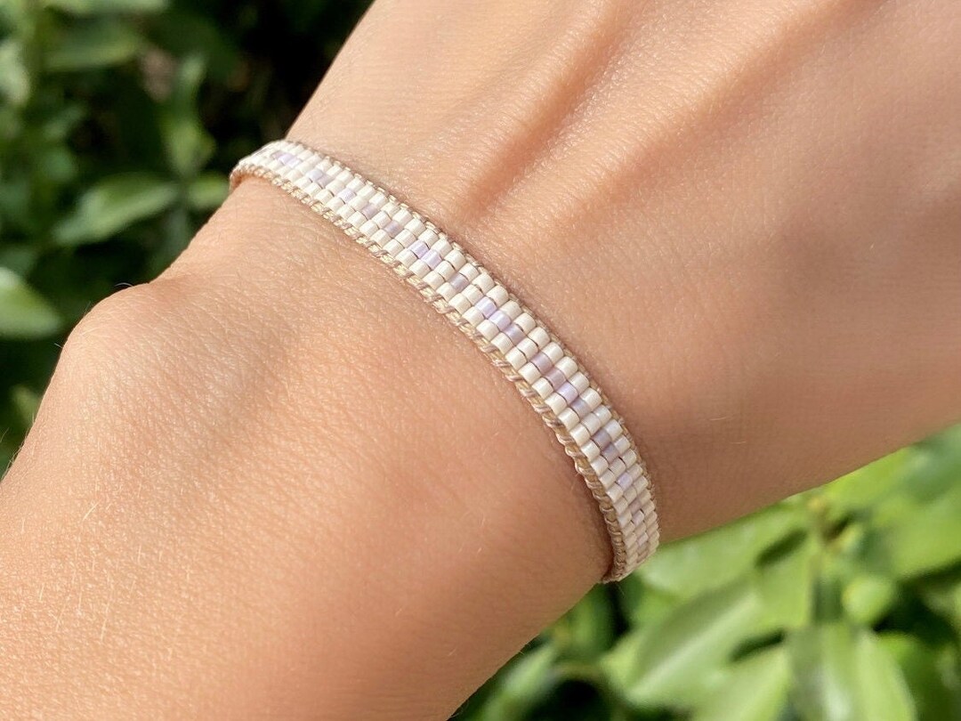 Custom Morse Code Beaded Bracelet, Morse Code Jewelry, Friendship ...