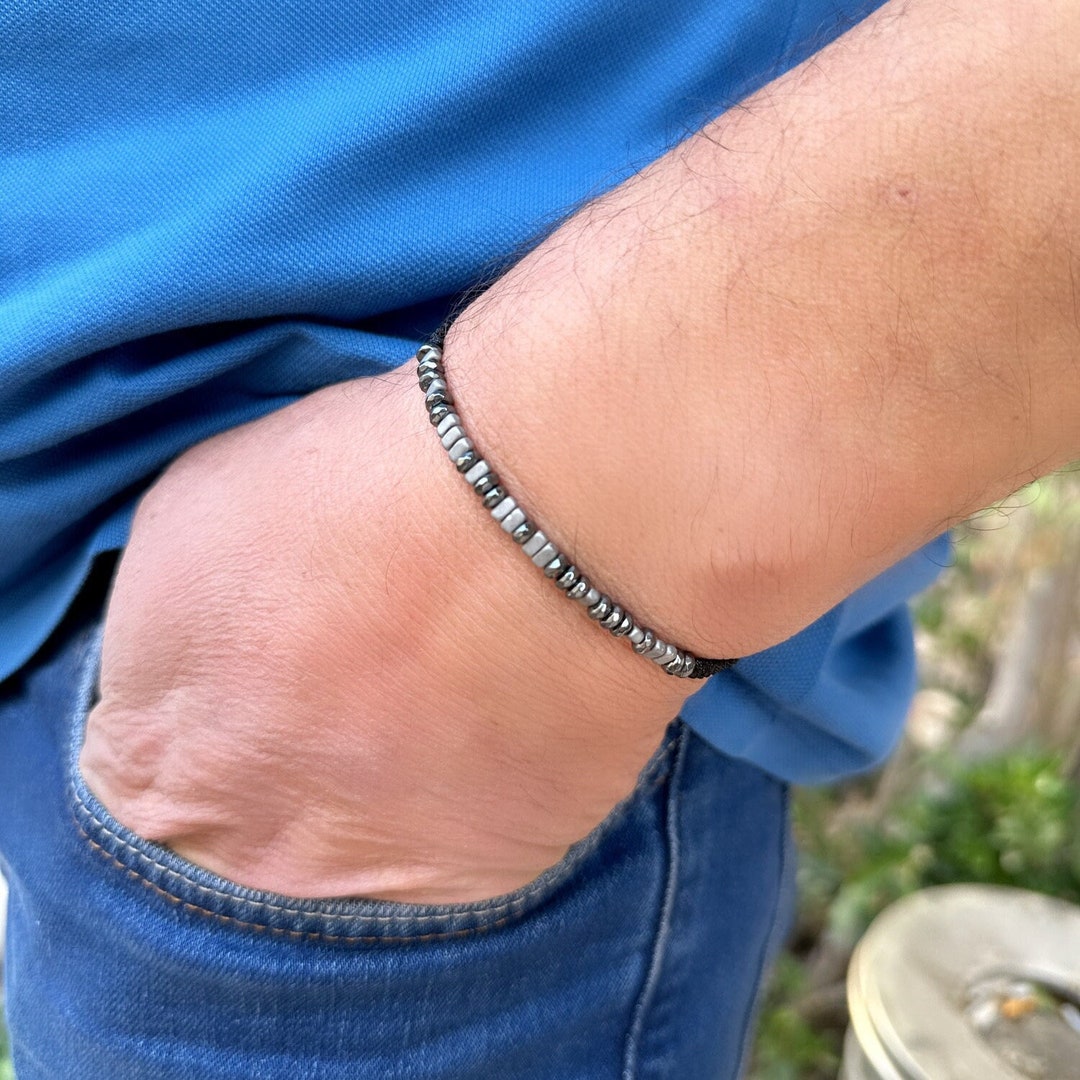 Custom Morse Code Mens Bracelet, Daddy of an Angel, I Love You, Until ...