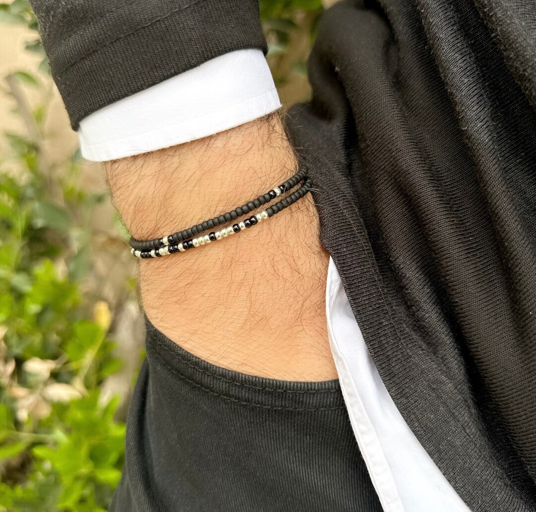 Daddy of an Angel Mens Beaded Morse Code Wrap Bracelet, Miscarriage ...