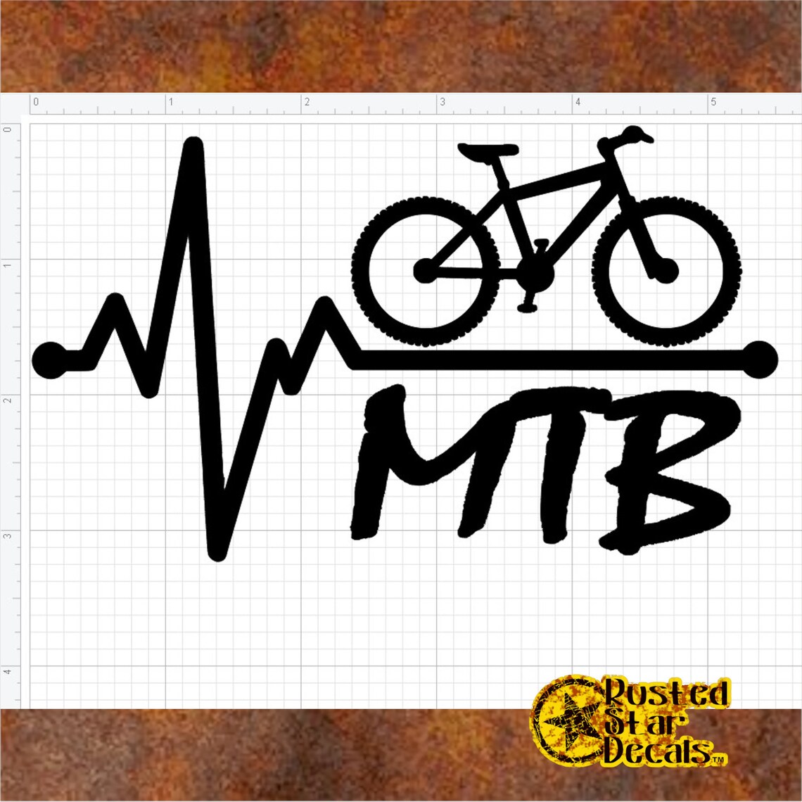 MTB Decal Mountain Biking Sticker Sports Car Window Vinyl | Etsy