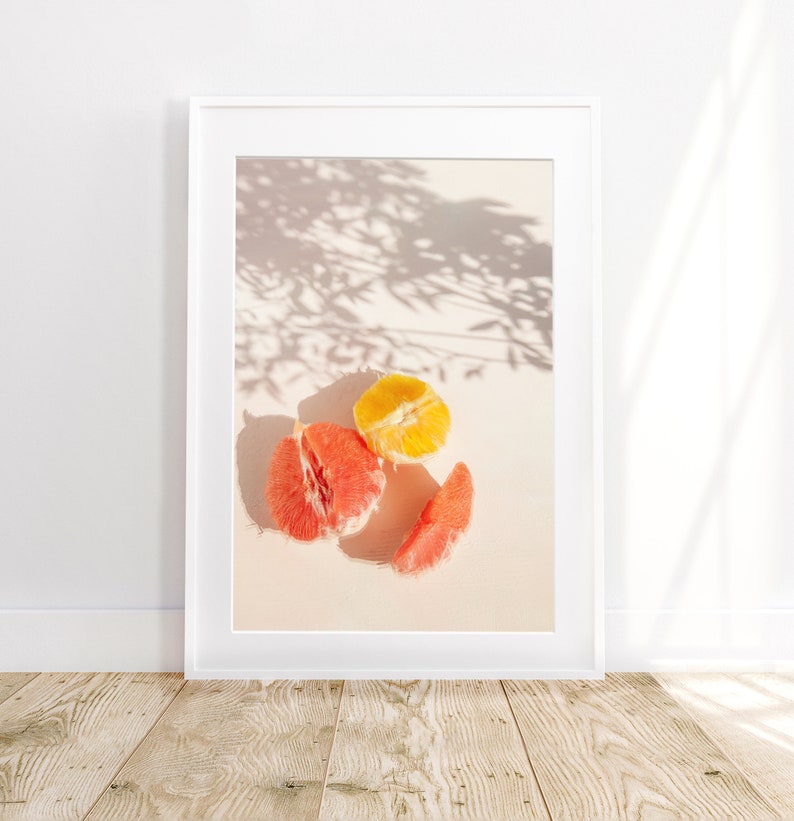 Citrus Kitchen Wall Art Grapefruit Photo Poster Orange - Etsy