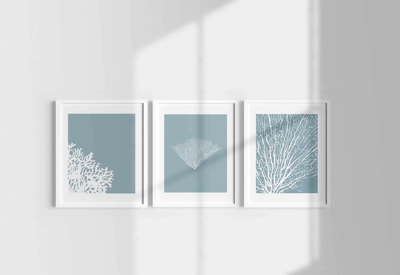 Coral Print, Gallery Wall Set of 3 Print, Coastal Style for Home Decor ...