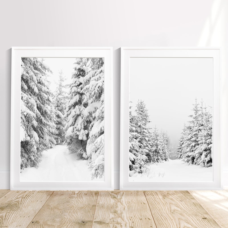 Winter Tree Print - Etsy