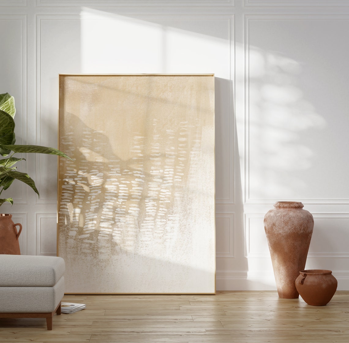 Earth Tone Wall Art Boho Beach Decor for Livingroom Coastal - Etsy