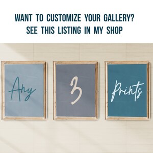 Navy Blue Abstract Wall Art, Beach Boho Print, Bedroom Decor ...