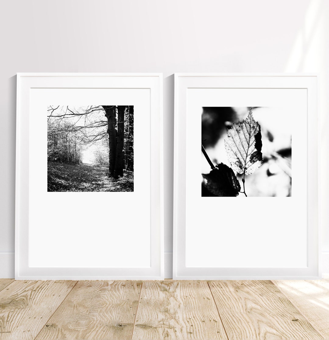 Set of 2 Prints, Black and White Prints, Black and White Decor ...