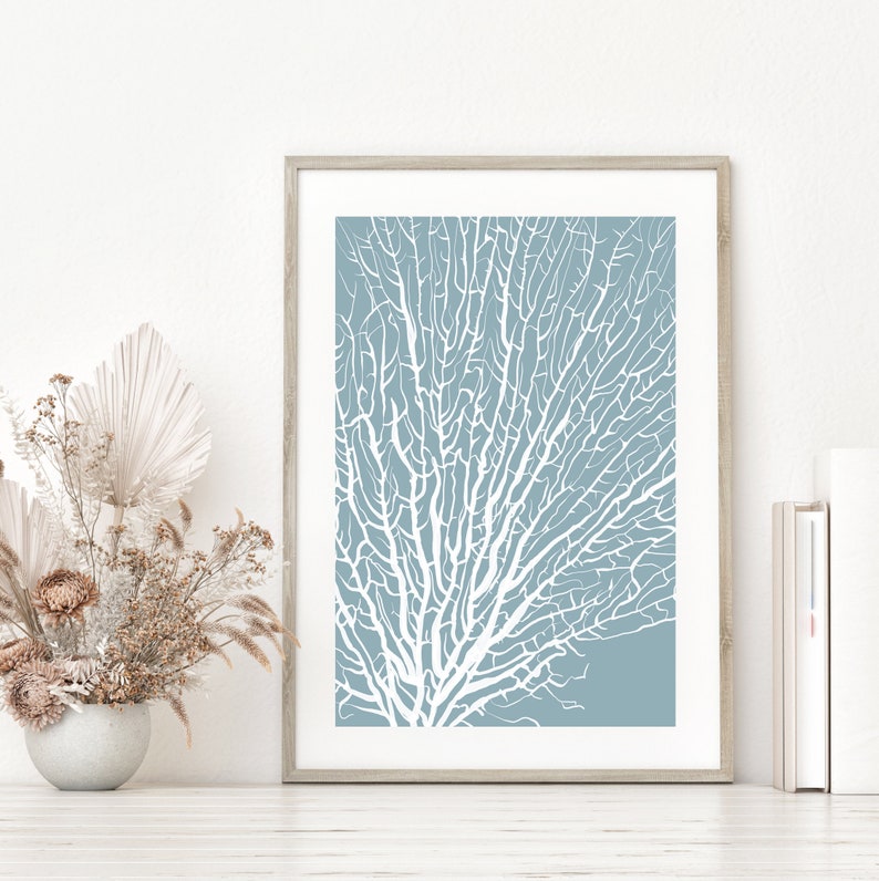 Coral Print, Gallery Wall Set of 3 Print, Coastal Style for Home Decor ...