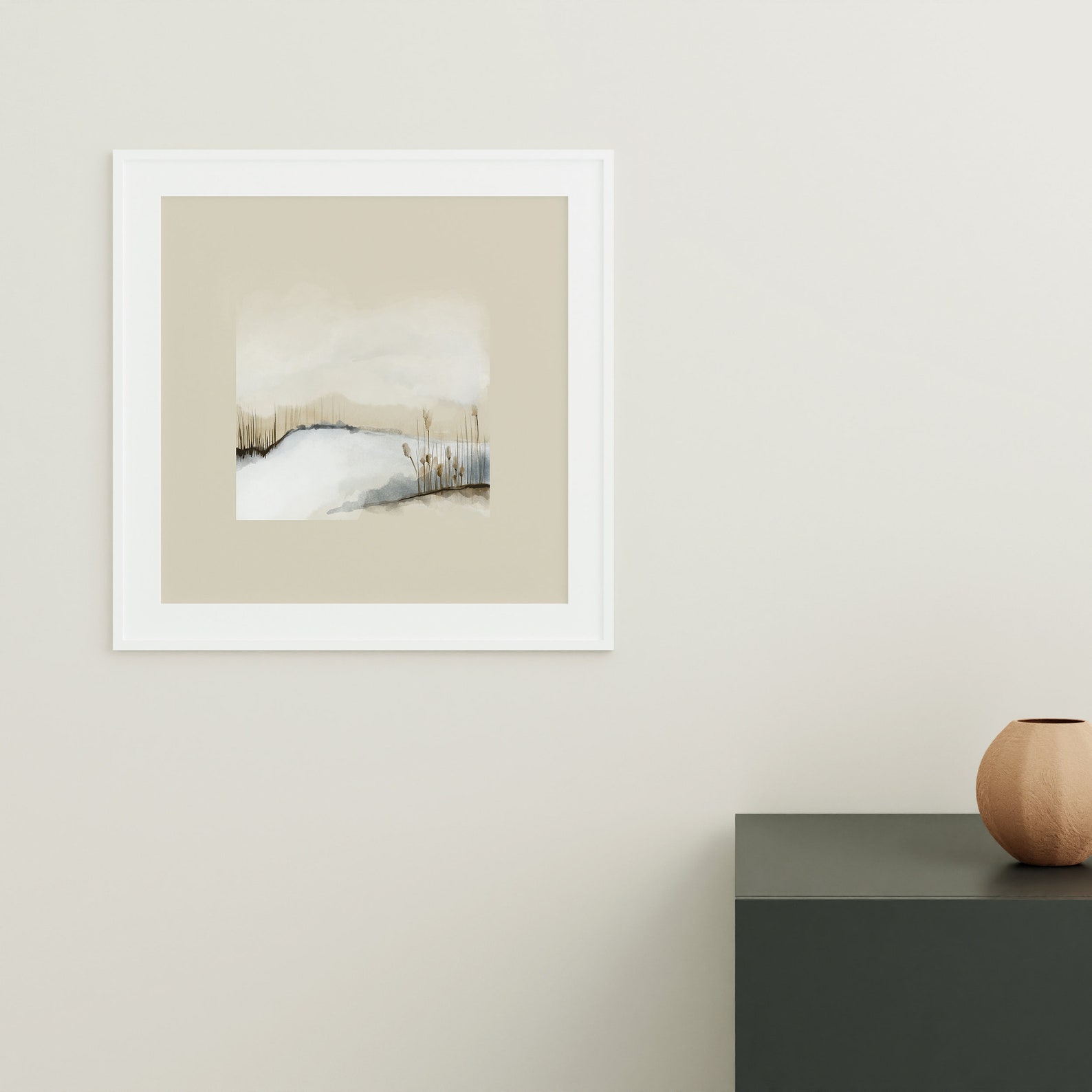 Minimal Neutral Gallery Wall for Guest Room Decor, Minimalist Winter 2 ...