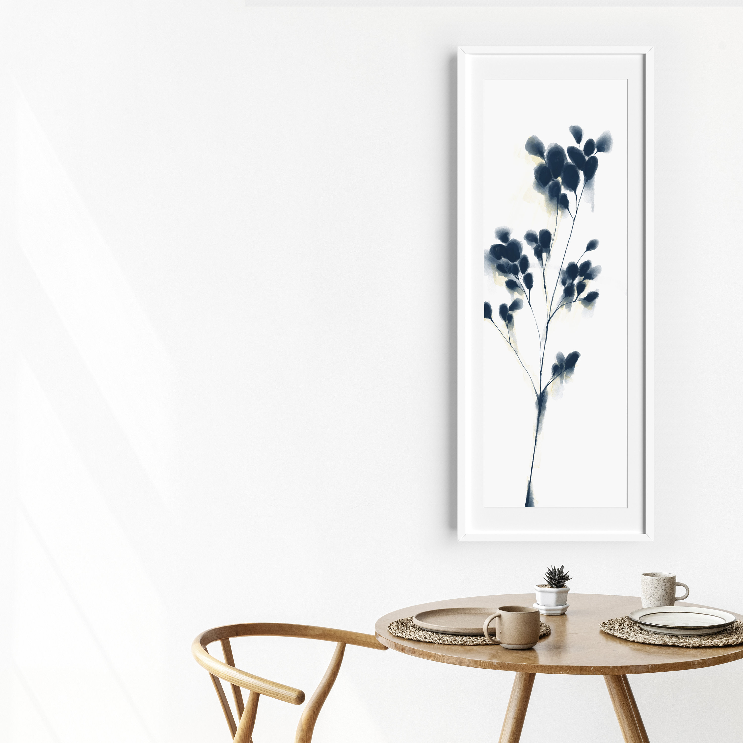 Long Vertical Art Abstract Floral Art Print Original - Etsy