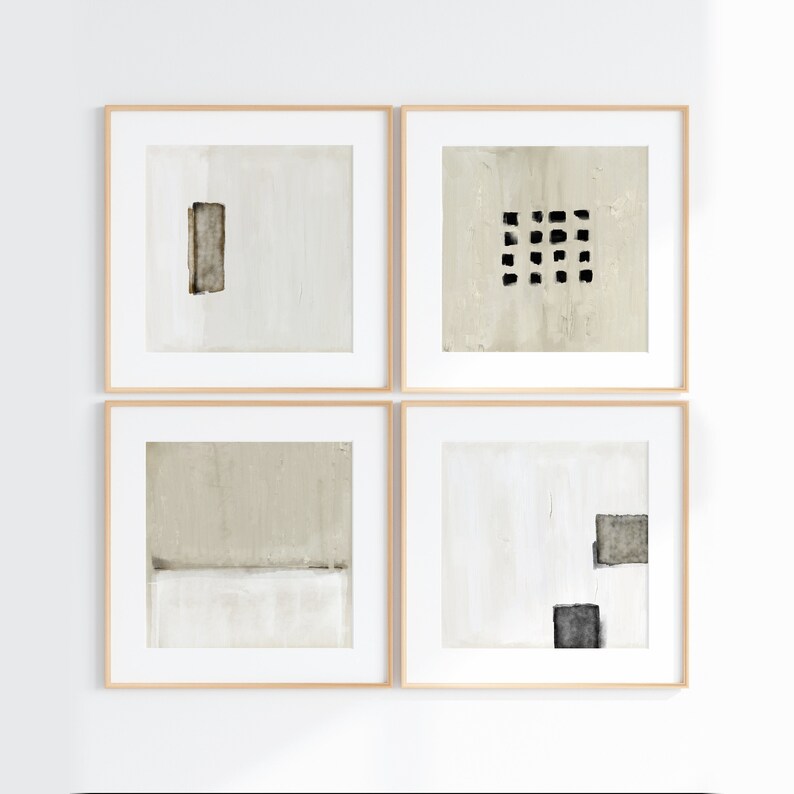 Japandi Square Wall Art Minimalist Art Print Digital - Etsy Canada