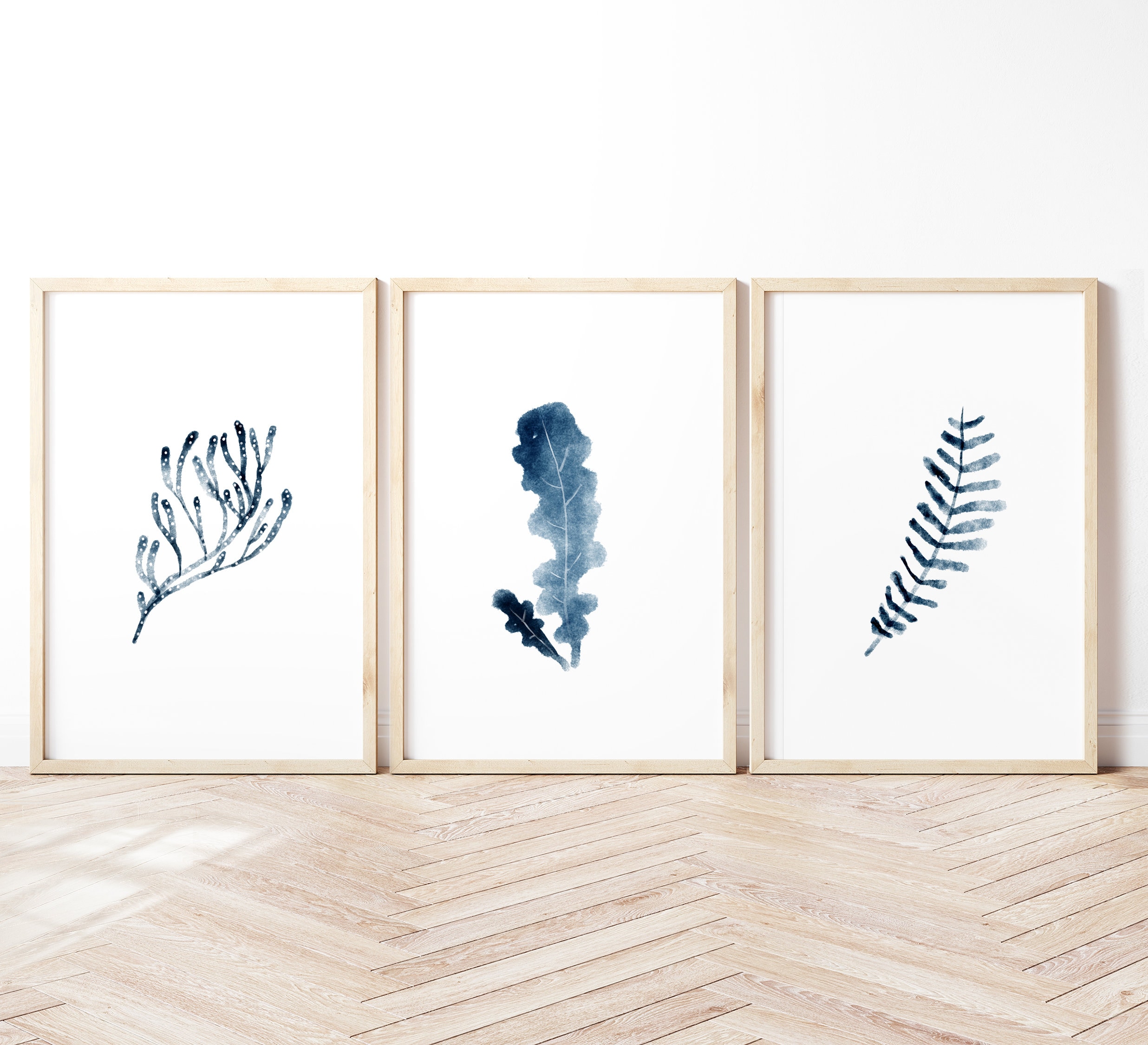 Coastal Set of 3 Prints, Hampton Style Wall Decor, Coastal Cottage ...