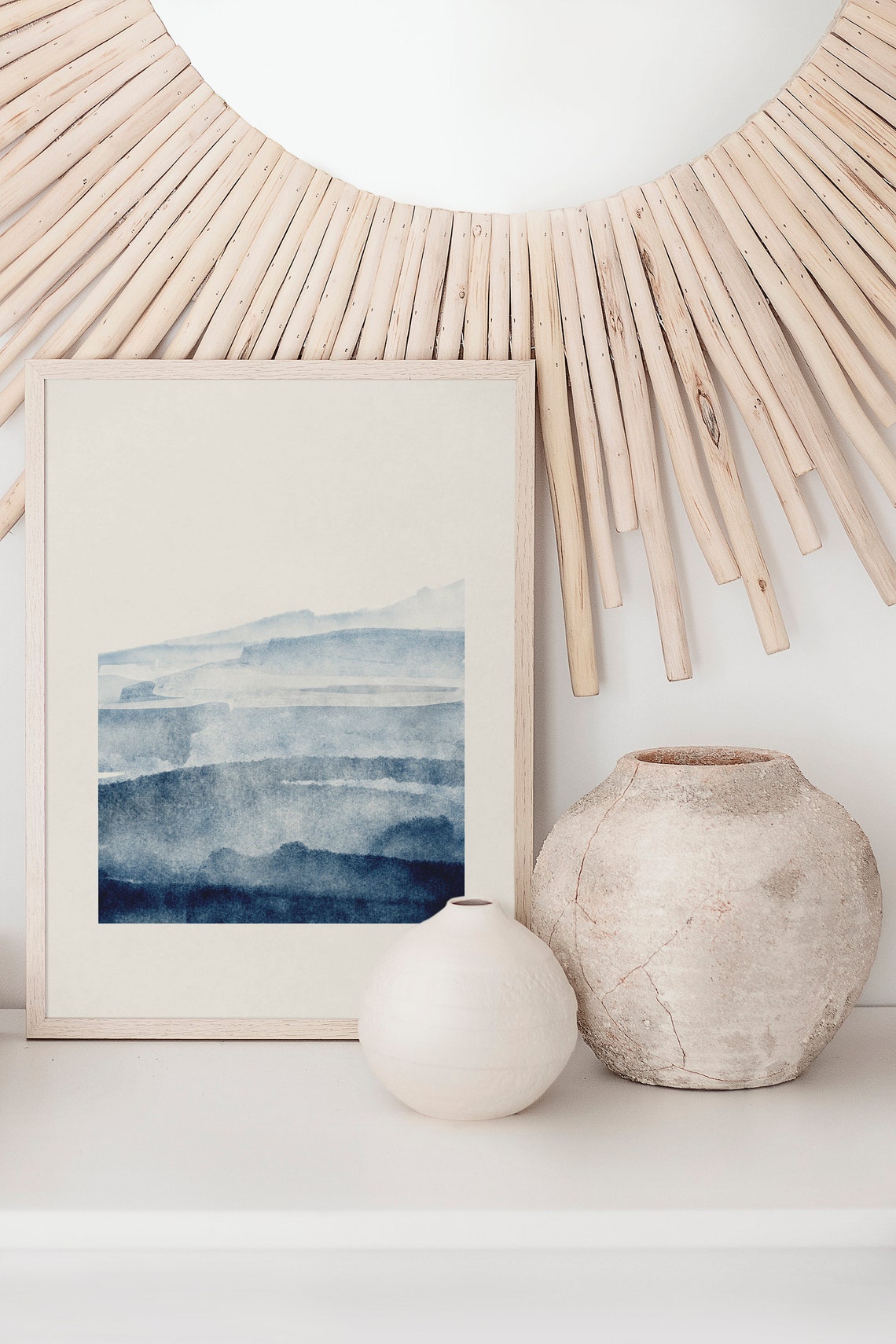 Ocean Poster for Beach House Coastal Wall Art Two Piece Set - Etsy