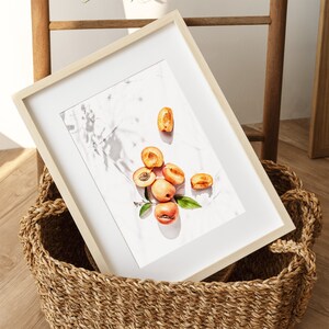 Orange Wall Art, Kitchen Wall Decor, Apricots Photo Poster, Apricots ...