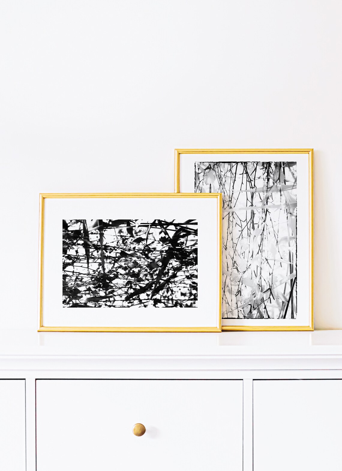 Nature Inspired Prints Tree Branches Art Set of 2 Black - Etsy