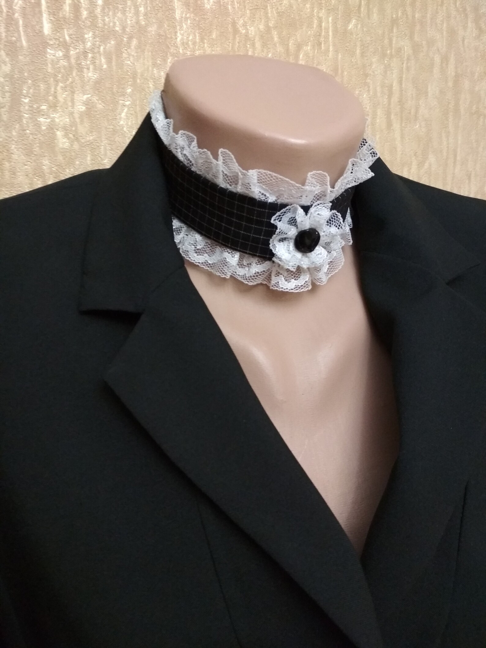 Neck Ruffle Collar, Victorian Collar Choker, Ruffle Choker, Victorian ...