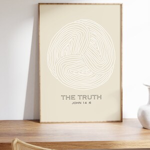Modern Christian Wall Art Set 3 Bible Verse, Neutral Prints Instant ...