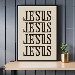 Howdy Jesus Western Christian Wall Décor Typography Art Print, Cowboy ...