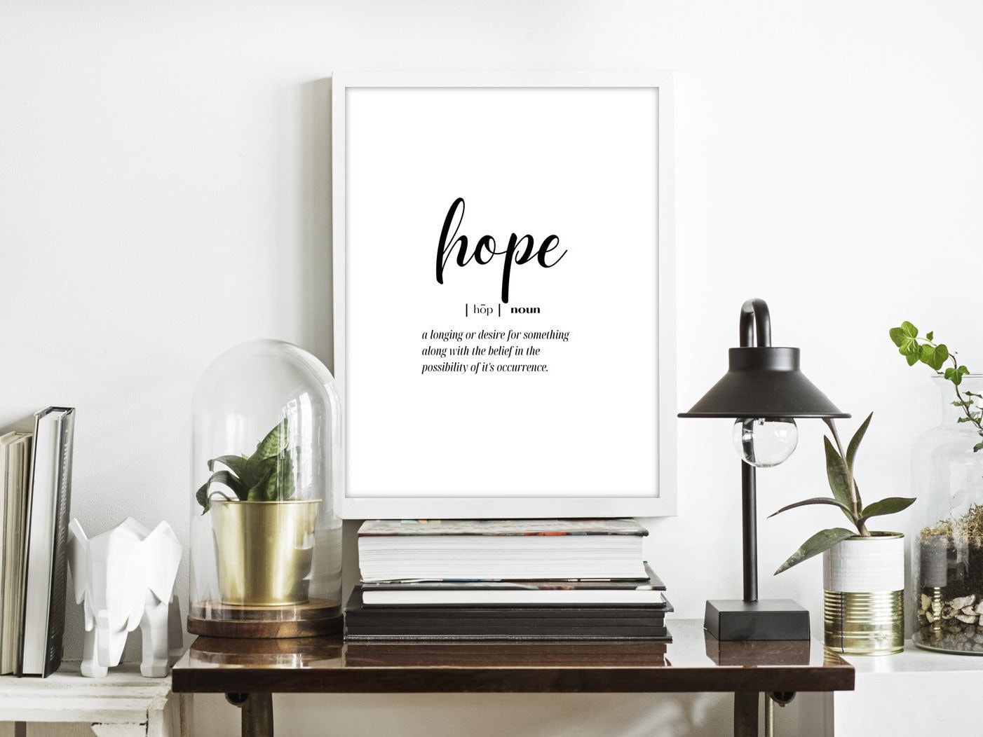 HOPE DEFINITION Wall Art, Hope Meaning, Printable Art, Download ...