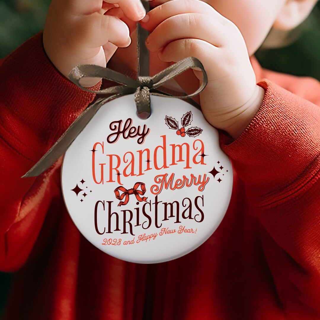 Grandma Christmas Tree Ornament Gift, Xmas Tree Decoration 2023 Granny ...