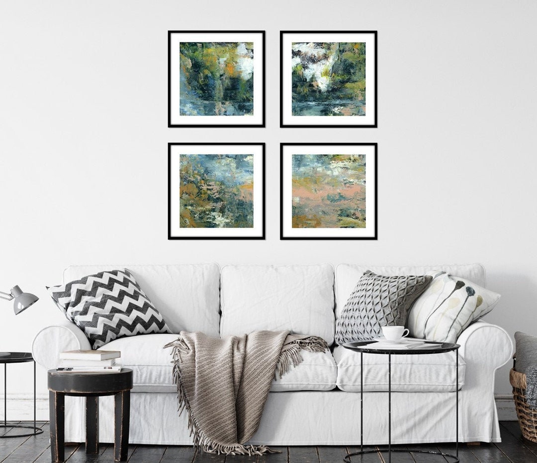 Greenery Gallery Arte de pared para sala de estar Impresión abstracta ...