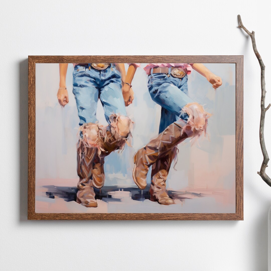 Coastal Cowgirl Printable Wall Art, Toddler Nursery Western Pink Boots ...