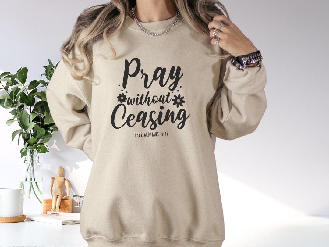 Christian Sweater for Women Bible Quote I Vintage Worship Gift Pray ...