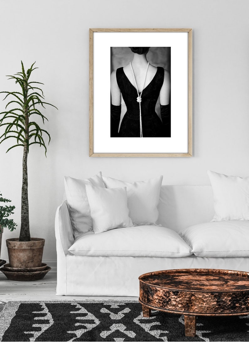 Black and White Print. Glamour Wall Art Print Fashion Prints - Etsy