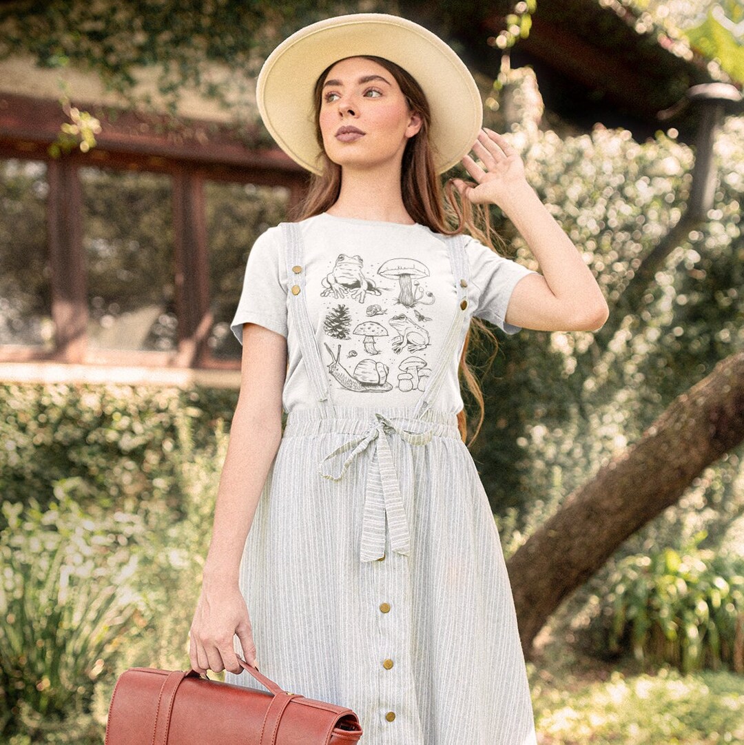 Vintage Frog Cottagecore Tshirt I Academia Cottage Core Aesthetic I ...