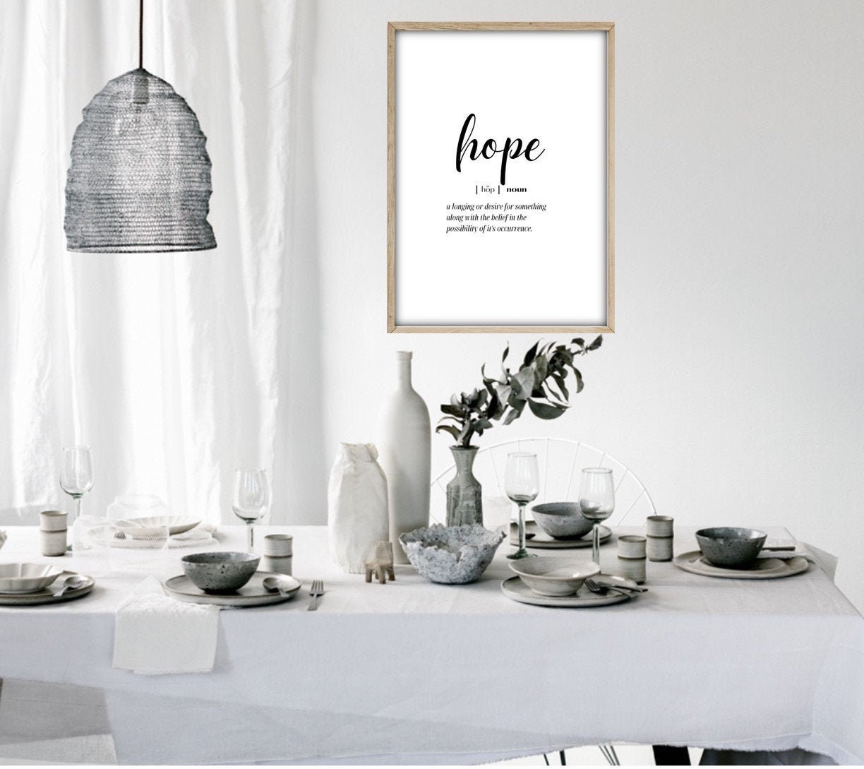 HOPE DEFINITION Wall Art, Hope Meaning, Printable Art, Download ...