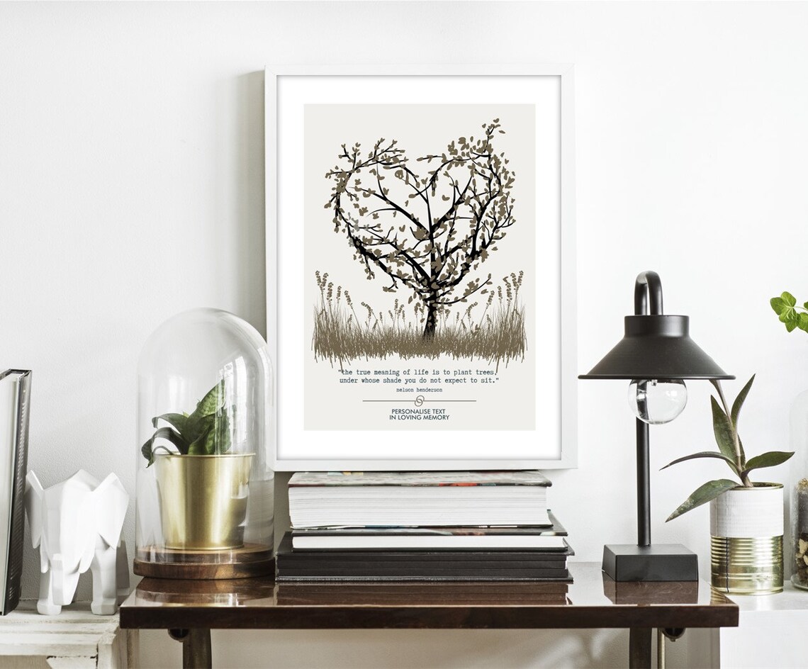Personalized Remembrance Gift & Sympathy Quote From 'planting Trees ...