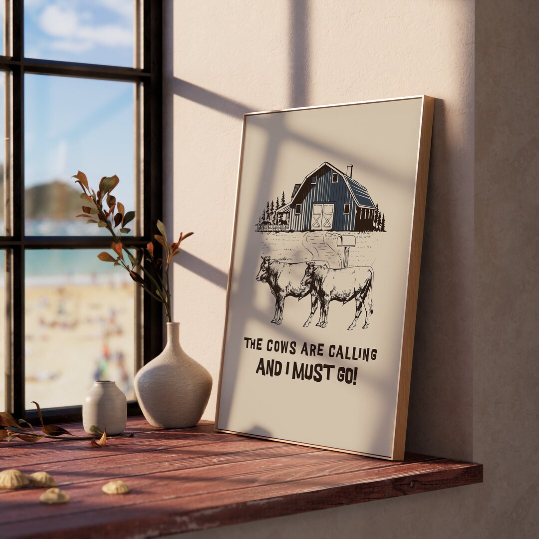 Howdy Western Kitchen Wall Décor Typography Kitchen Art Print, Cowboy ...