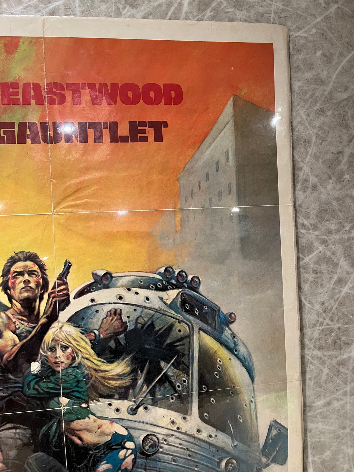 The Gauntlet Original Movie Poster 1977 Free Shipping - Etsy