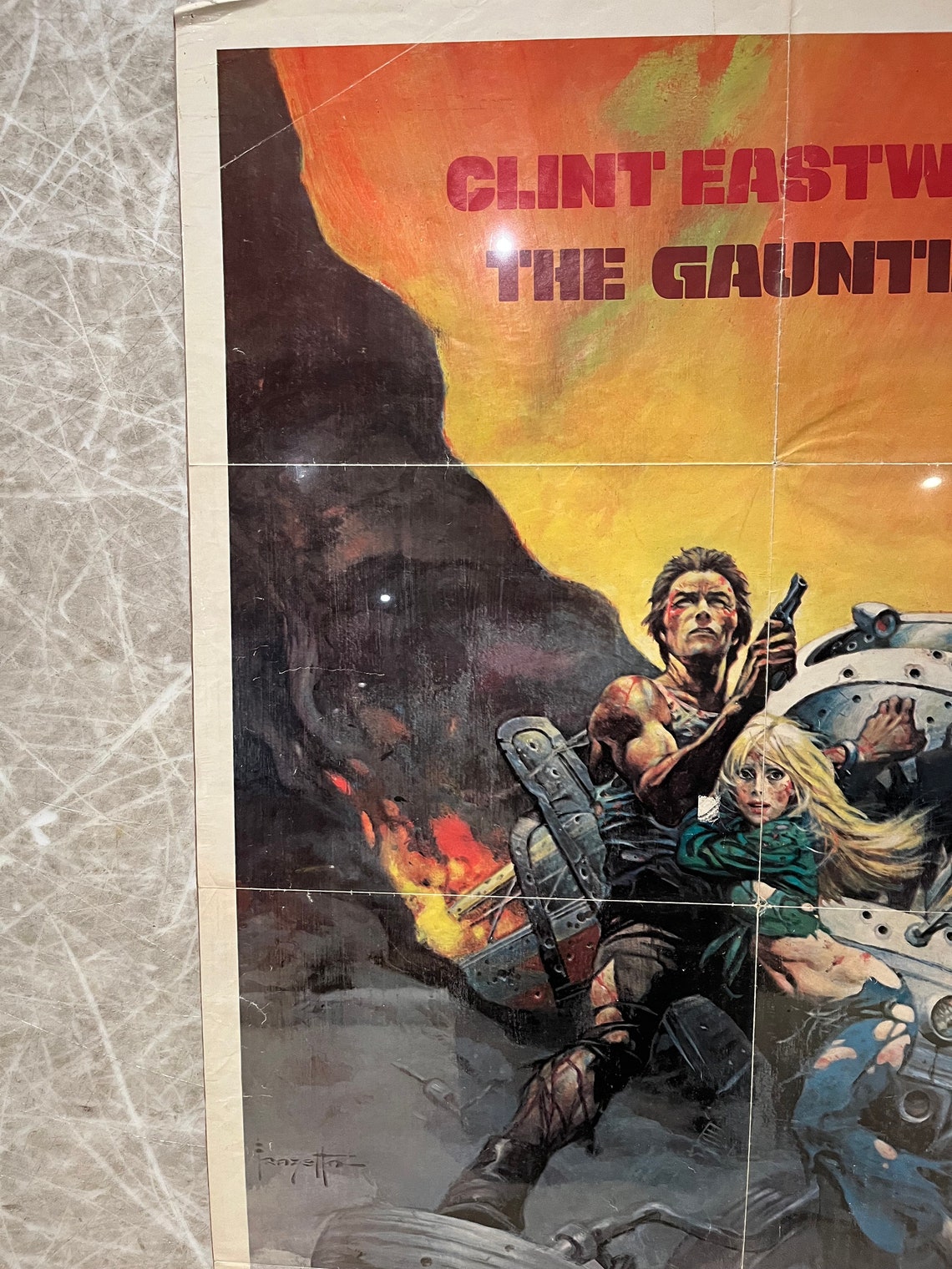 The Gauntlet Original Movie Poster 1977 Free Shipping - Etsy