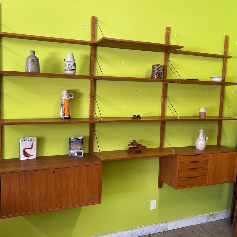 Mid Century Wall Unit - Etsy