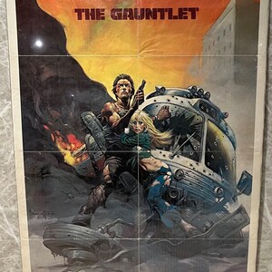 The Gauntlet Original Movie Poster 1977 Free Shipping - Etsy