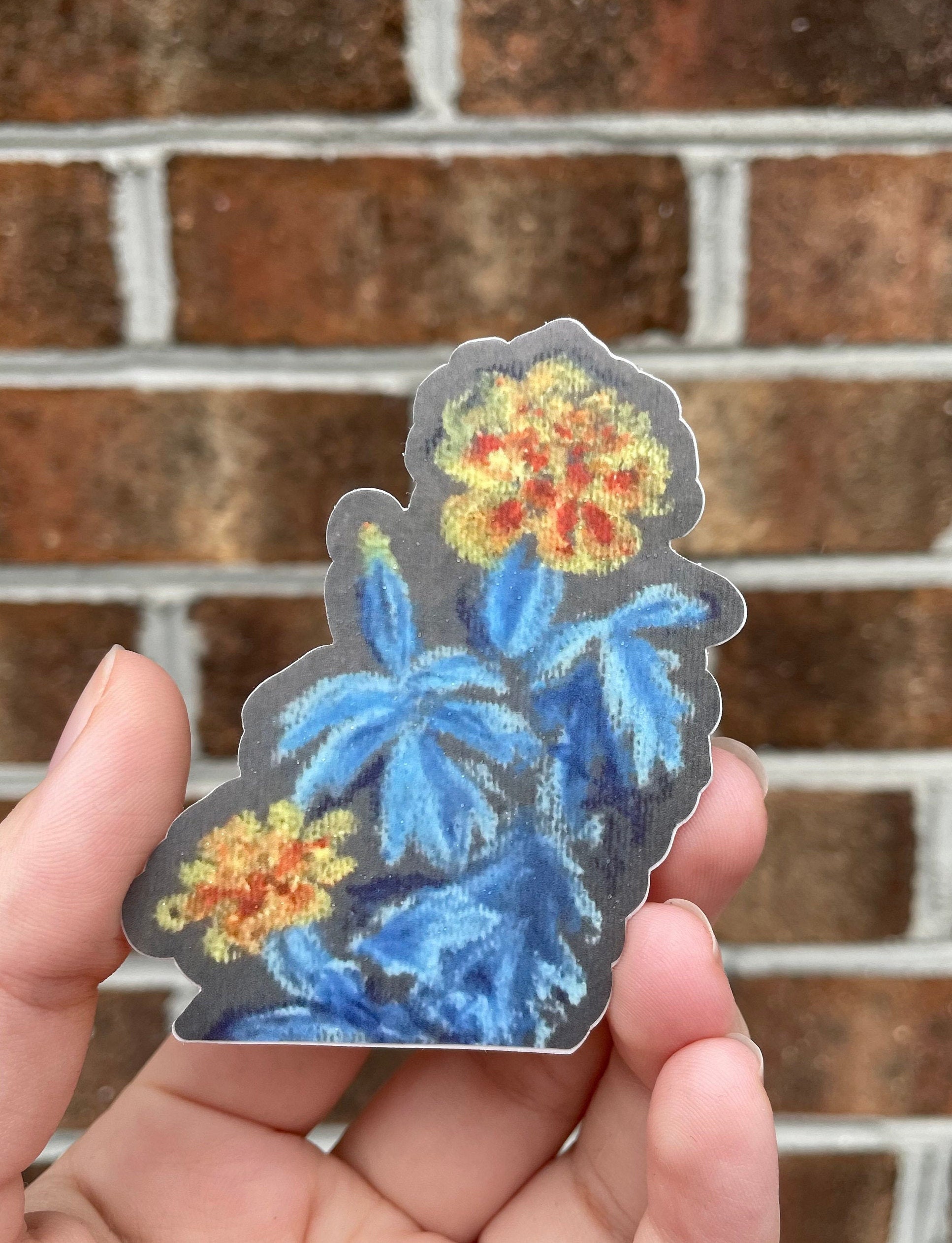 Marigold Sticker - Etsy