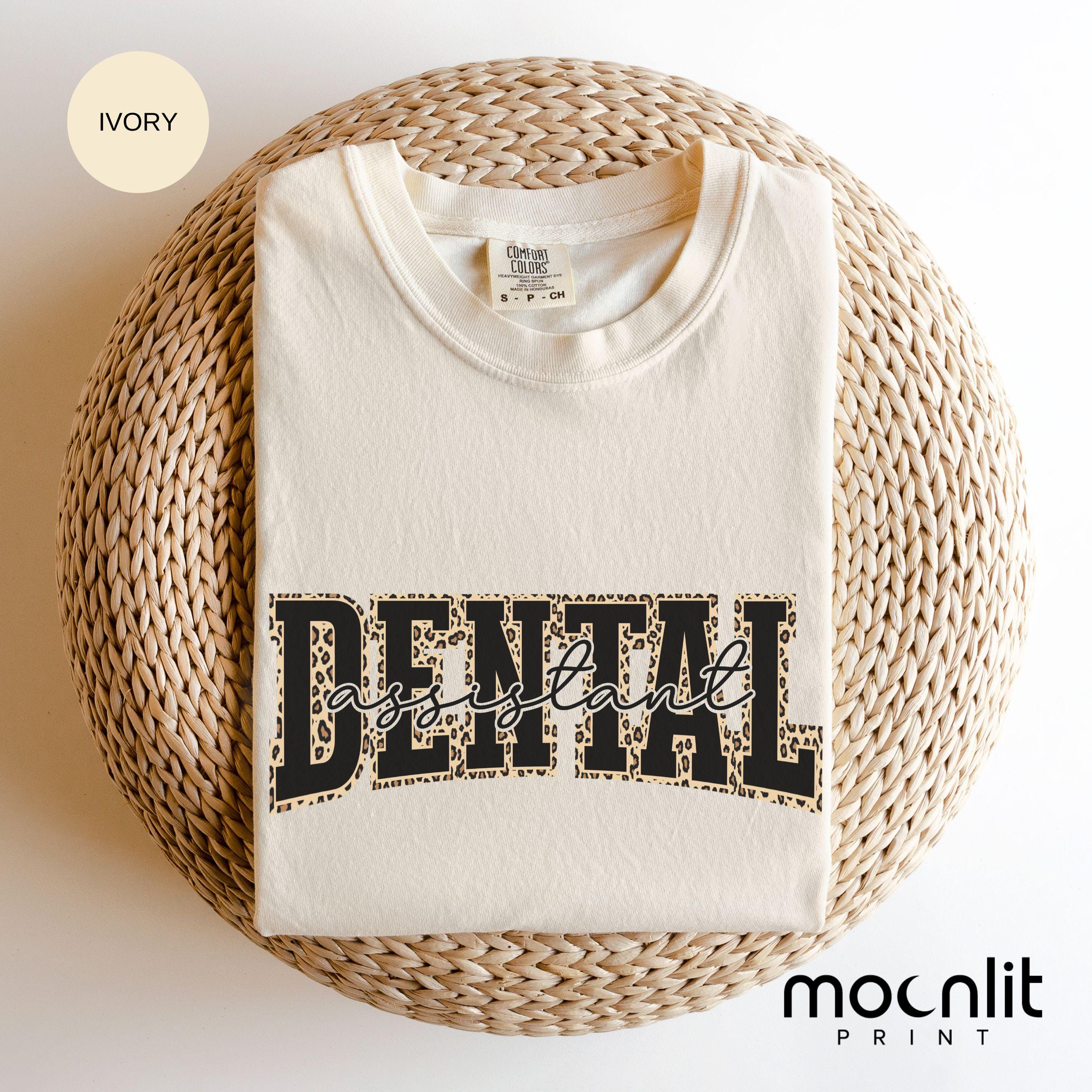 Comfort Colors Dental Assistant Shirt, Leopard Cheetah Print Shirt ...