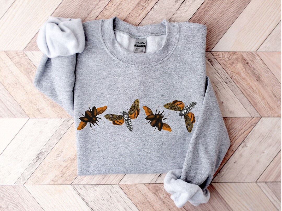 Cottagecore Halloween Moth Shirt Moth Sweatshirt Happy Fall - Etsy