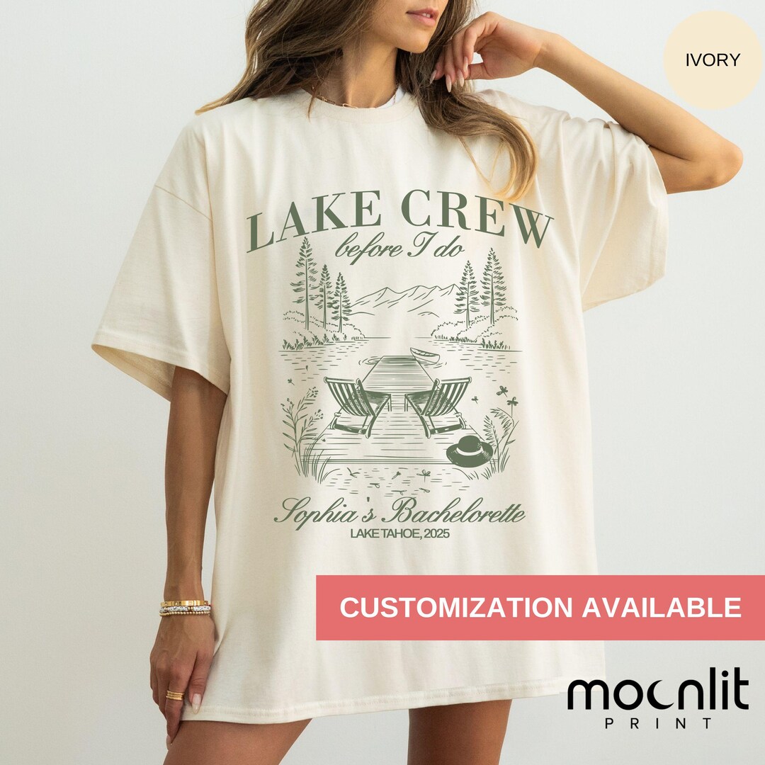 Personalized Lake Bachelorette Party Shirt, Hiking Bridal Tee, Camp ...