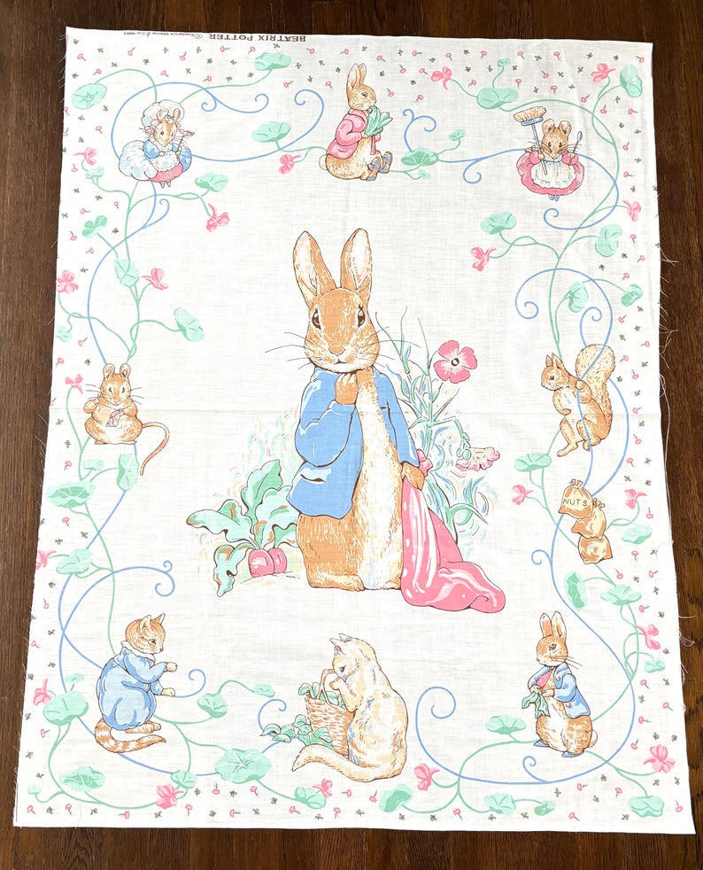 PETER RABBIT Baby Quilt Kit...34" X 42"- Beatrix Potter " Peter Rabbit ...