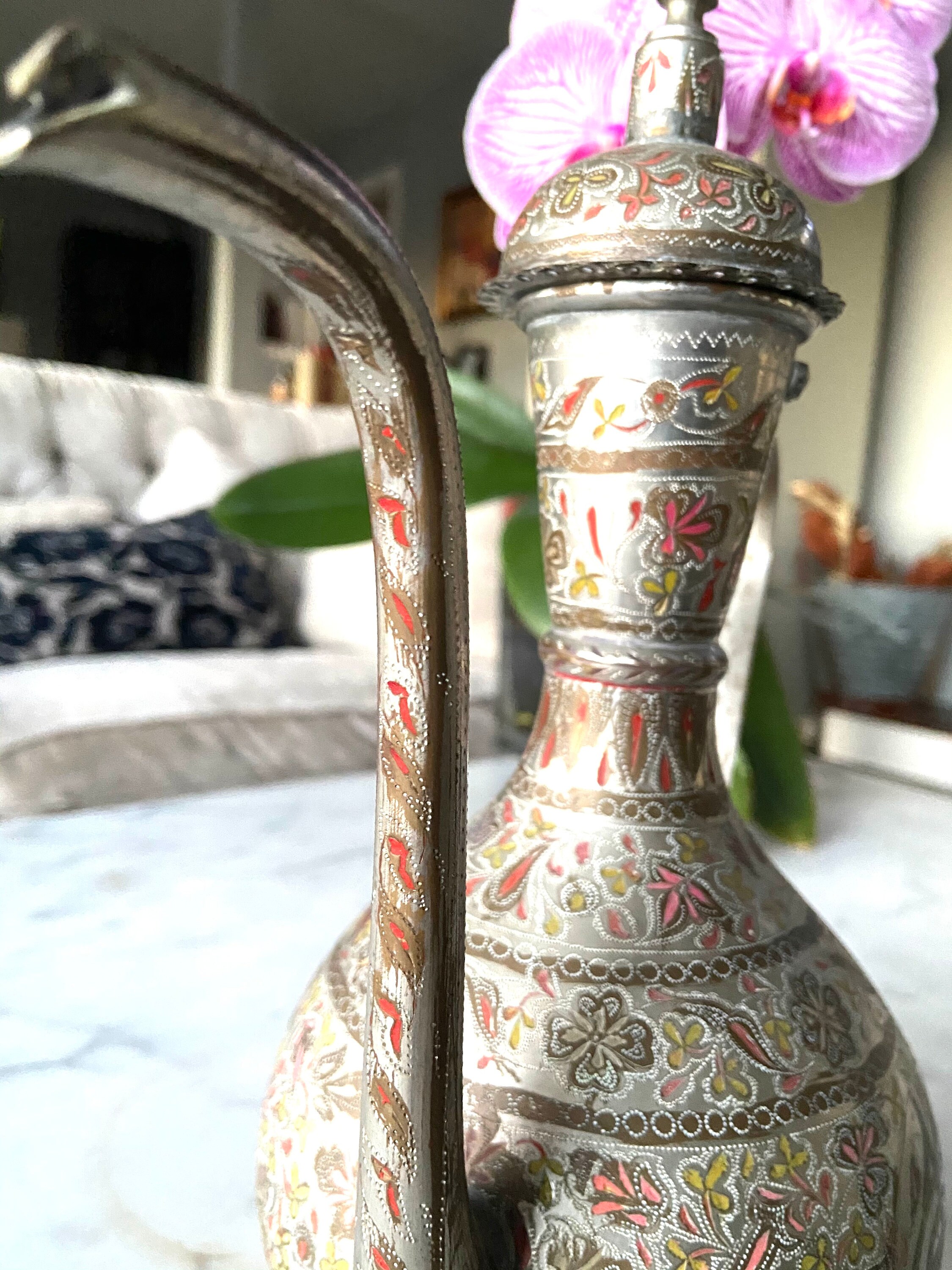 VINTAGE ANTIQUE DALLAH Coffee Pot Teapot Turkish Silver - Etsy