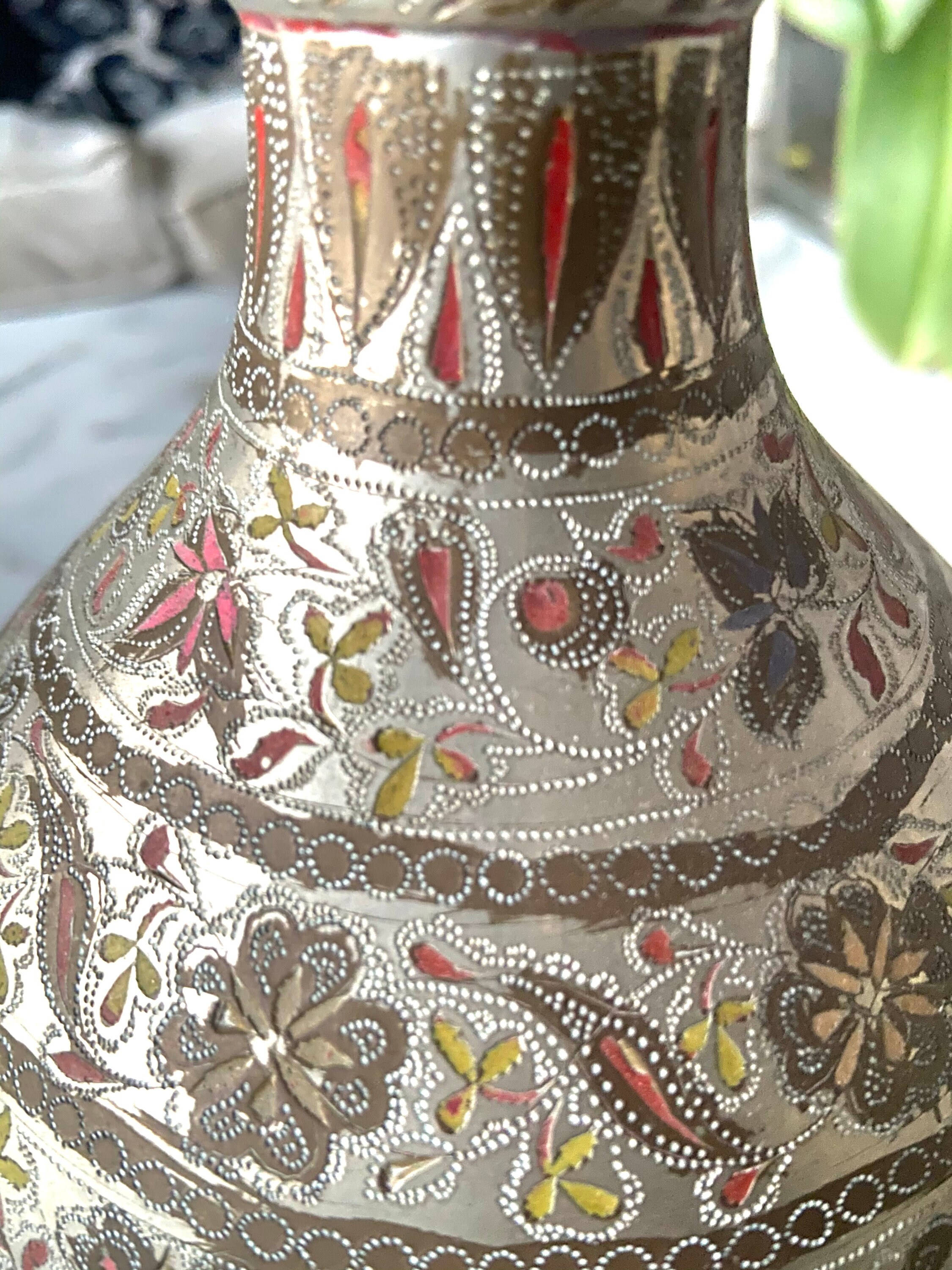 VINTAGE ANTIQUE DALLAH Coffee Pot Teapot, Turkish Silver Dallah Coffee ...