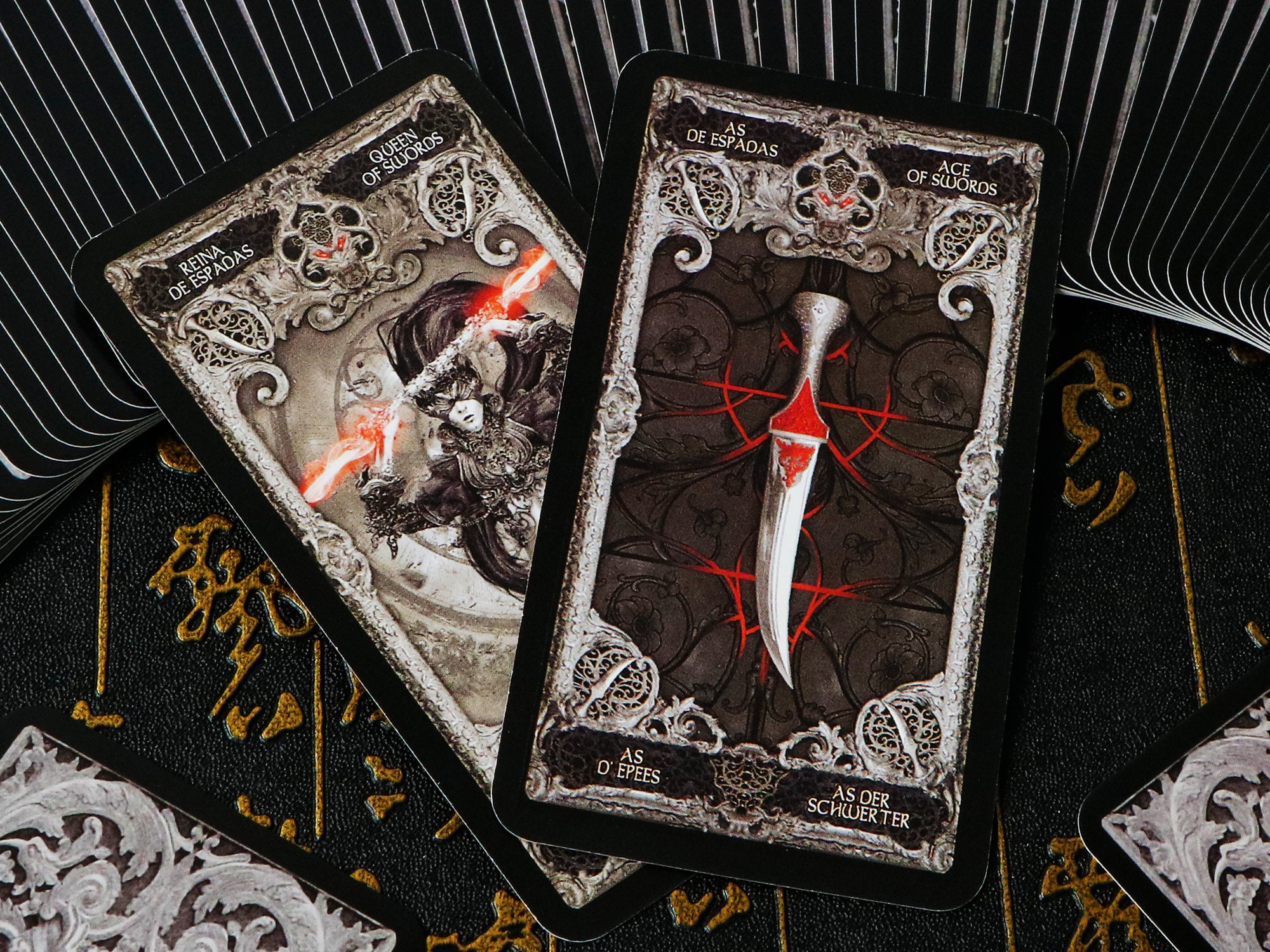 XIII Tarot / Dark Tarot Decks 78 Cards / Pretty Tarot Decks / | Etsy