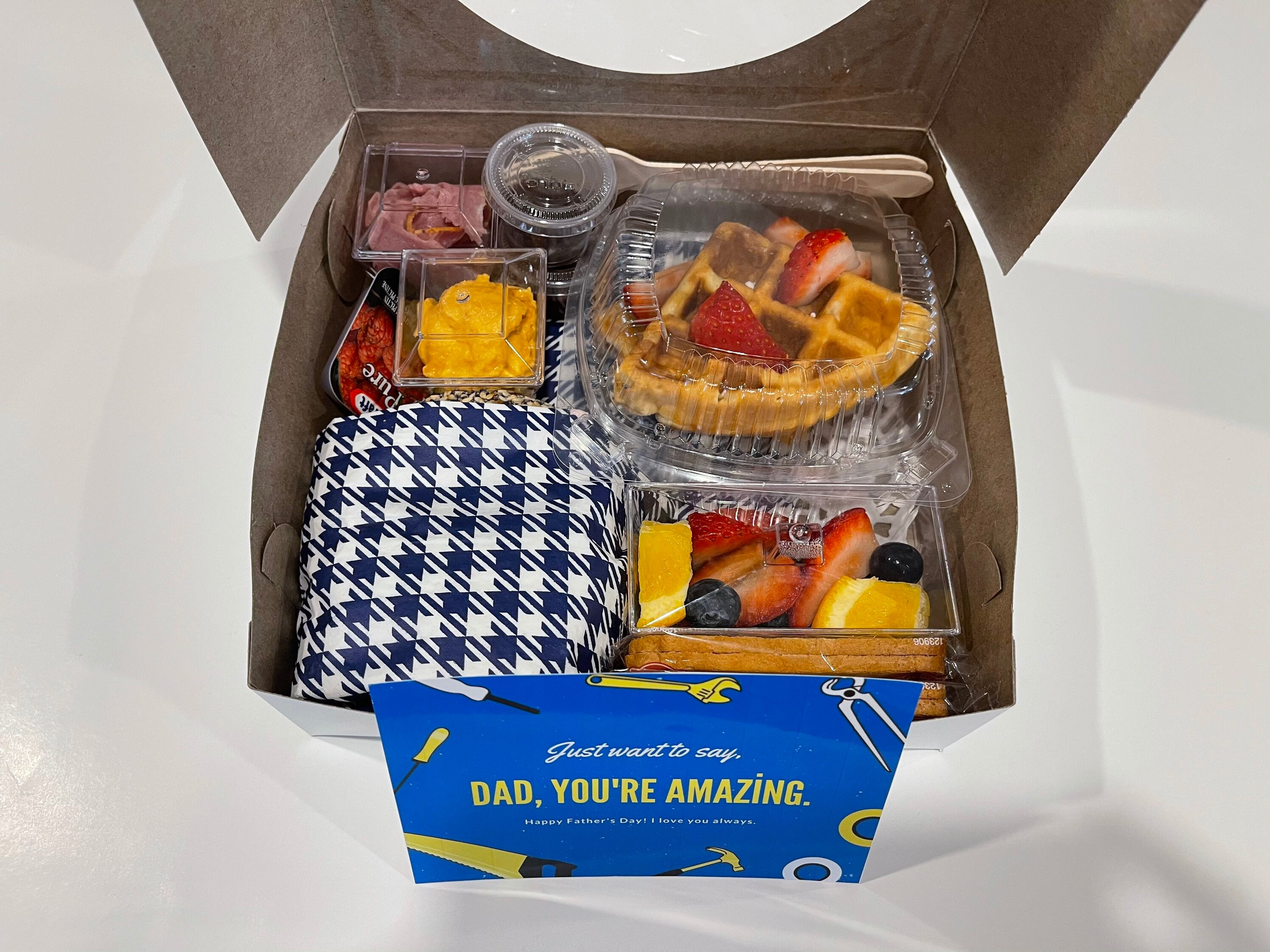 Fathers Day, Vegetarian Box, Baked Goods, Brunch Box, Bagel, Vegan ...