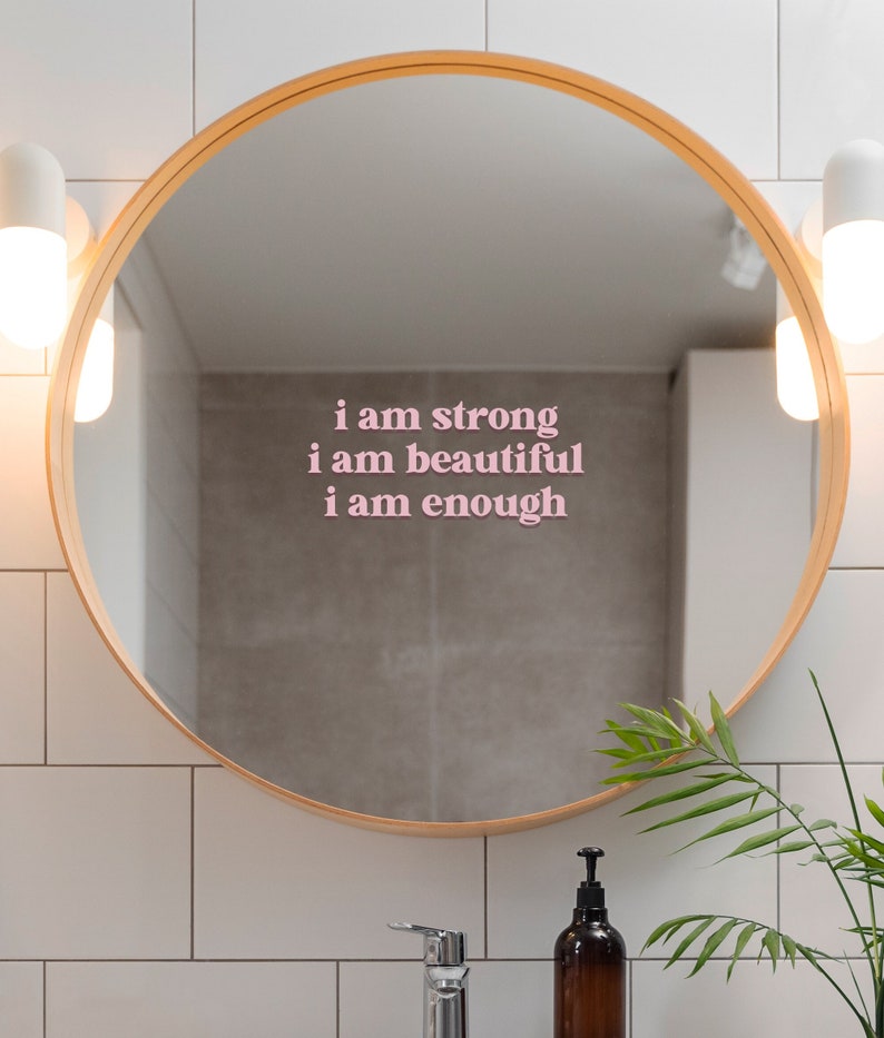 Mirror Affirmation Set Mirror Vinyl Decals Affirmation - Etsy Australia