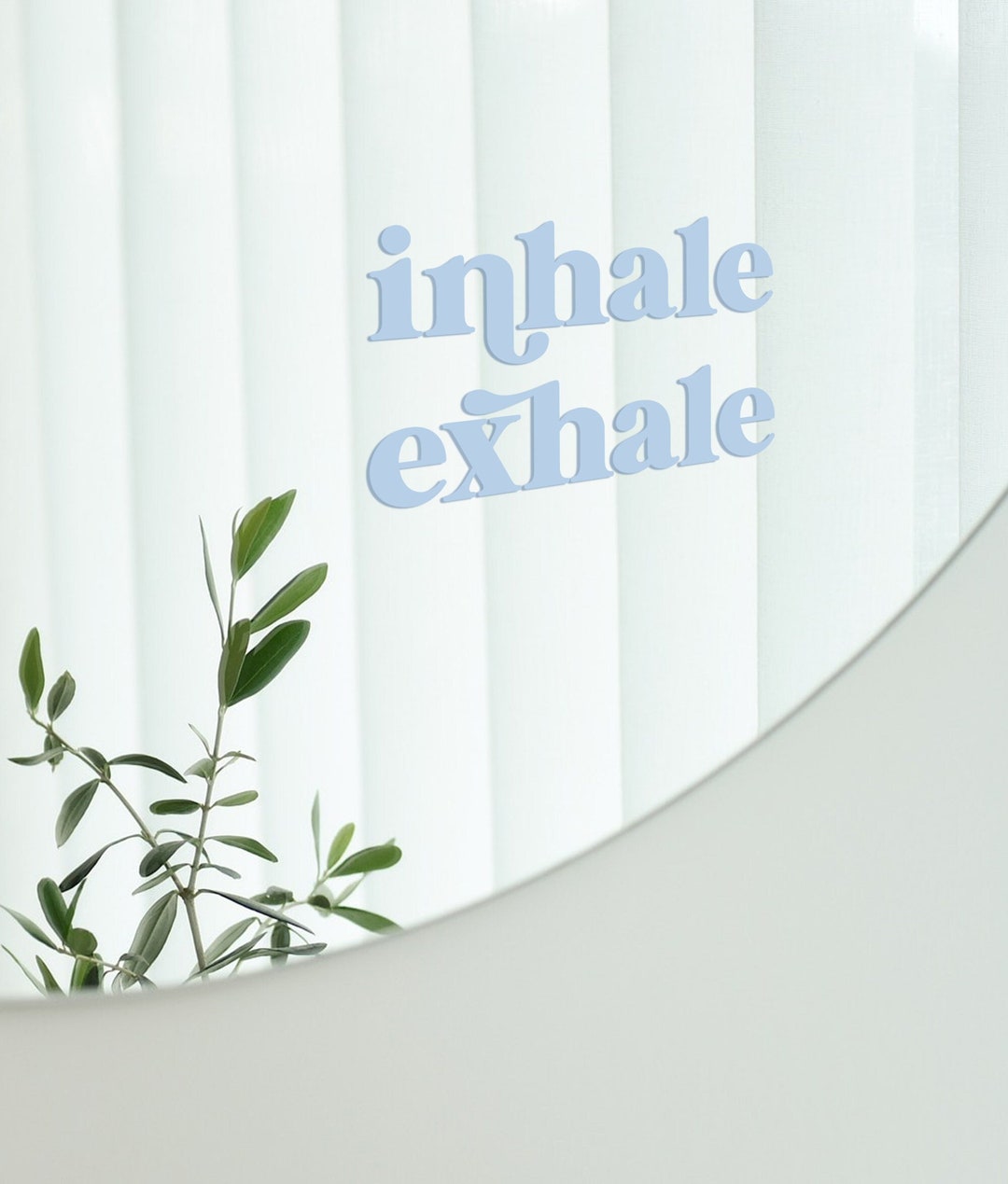 Inhale Exhale Mirror Vinyl Decals Affirmation Stickers, Quotes - Etsy ...
