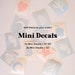 Be Kind to Your Mind Mirror Vinyl Decals Affirmation Stickers, Quotes ...
