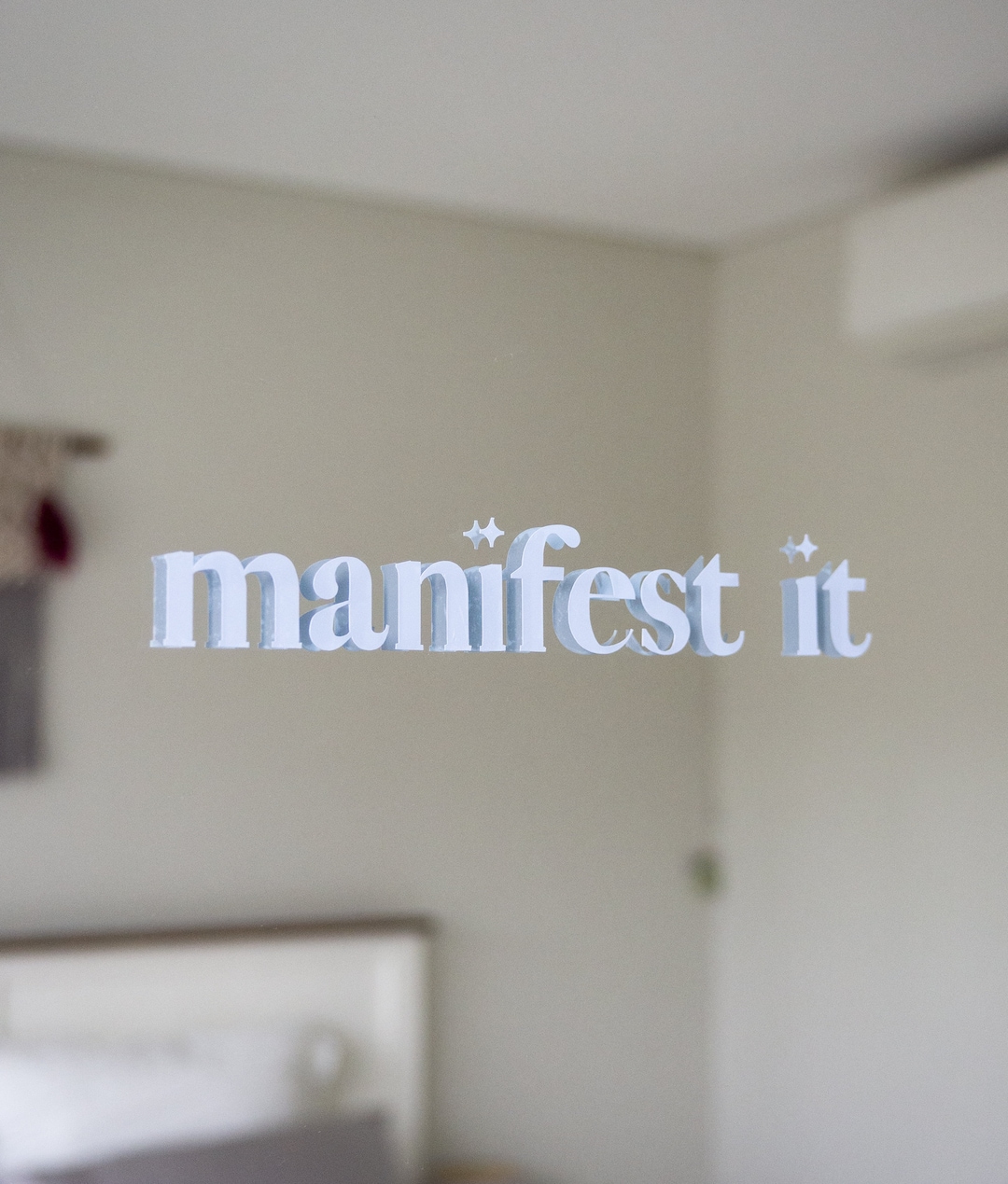 Manifest It Mirror Vinyl Decals Affirmation Stickers - Etsy